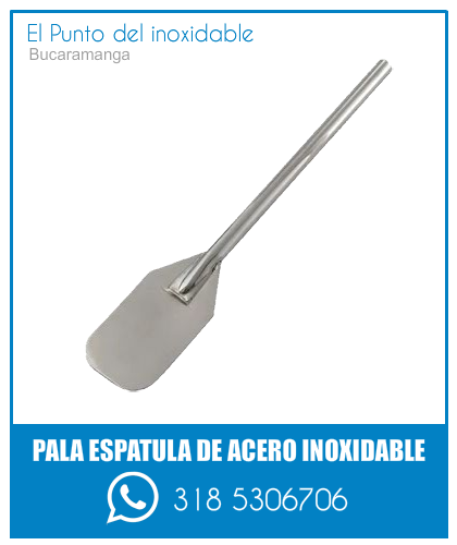 Pala para mezclar en Acero Inoxidable Bucaramanga